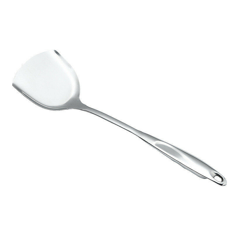 Stainless steel kitchen utensils with wall mount for durable cooking and storage paddle