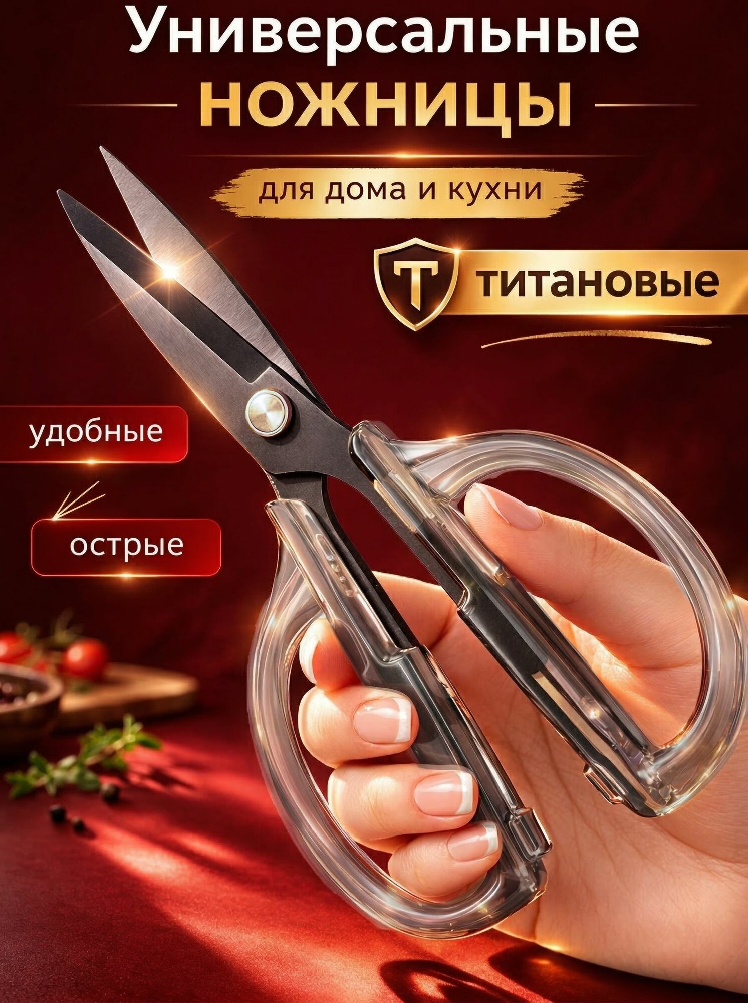 Ножницы кухонные универсальные для кухни для резки для продуктов