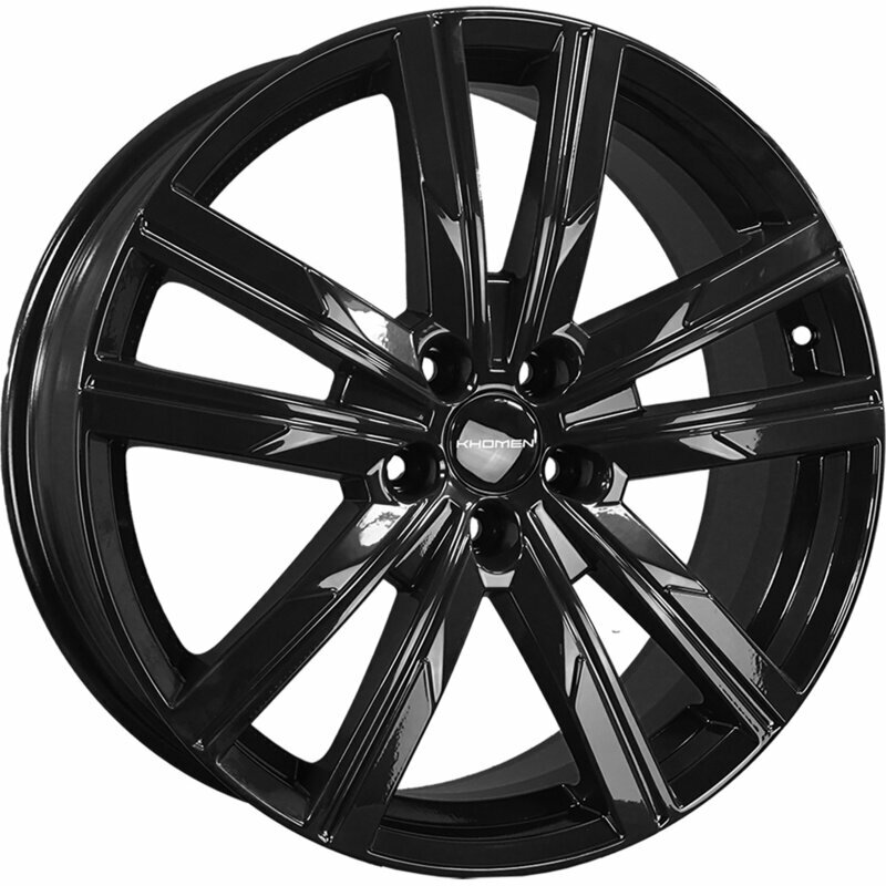 Литой колесный диск Khomen Wheels KHW1905 (Geely Monjaro/Tugella) 7,5x19/5x108 ET46 D63,4 Black