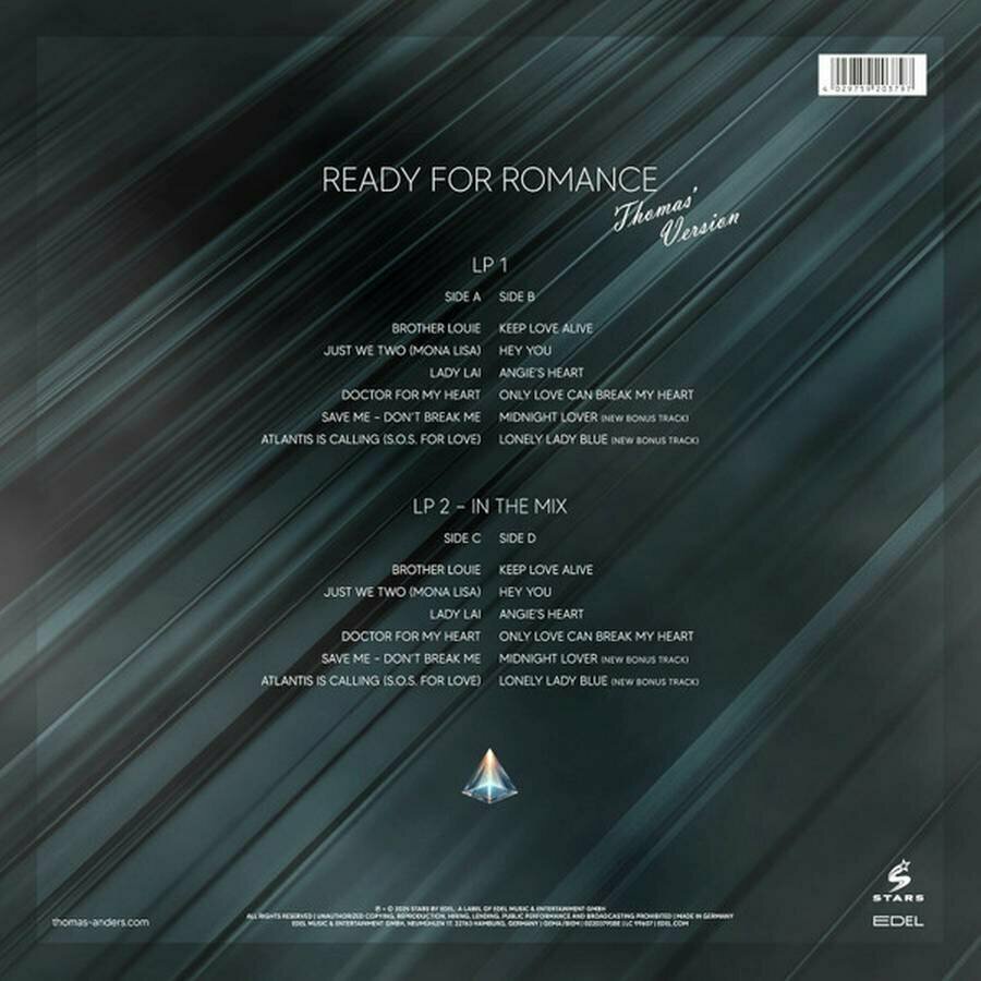 Thomas Anders – Sings Modern Talking - Ready For Romance - Thomas' Version 2LP — фото 1