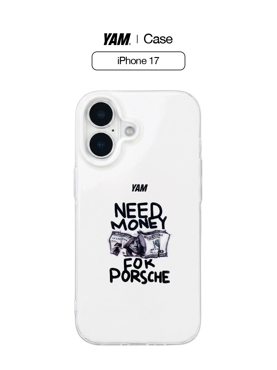 Чехол Yamcase для iPhone 17, силиконовый, белый, защита камеры
