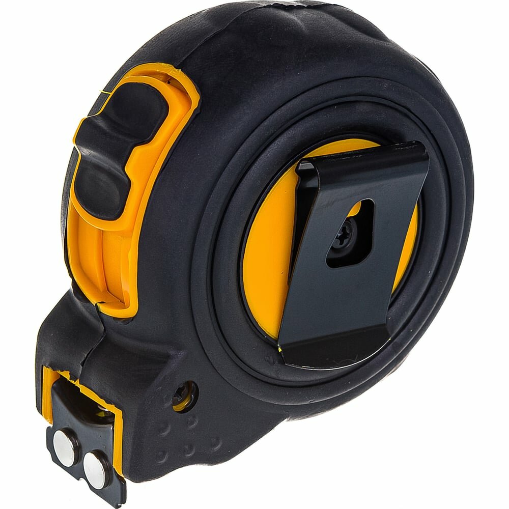 Рулетка Stayer BlackMax 5м / 19мм в ударостойком полностью обрезиненном корпусе и двумя фиксаторами 3410-05_z02 — фото 1
