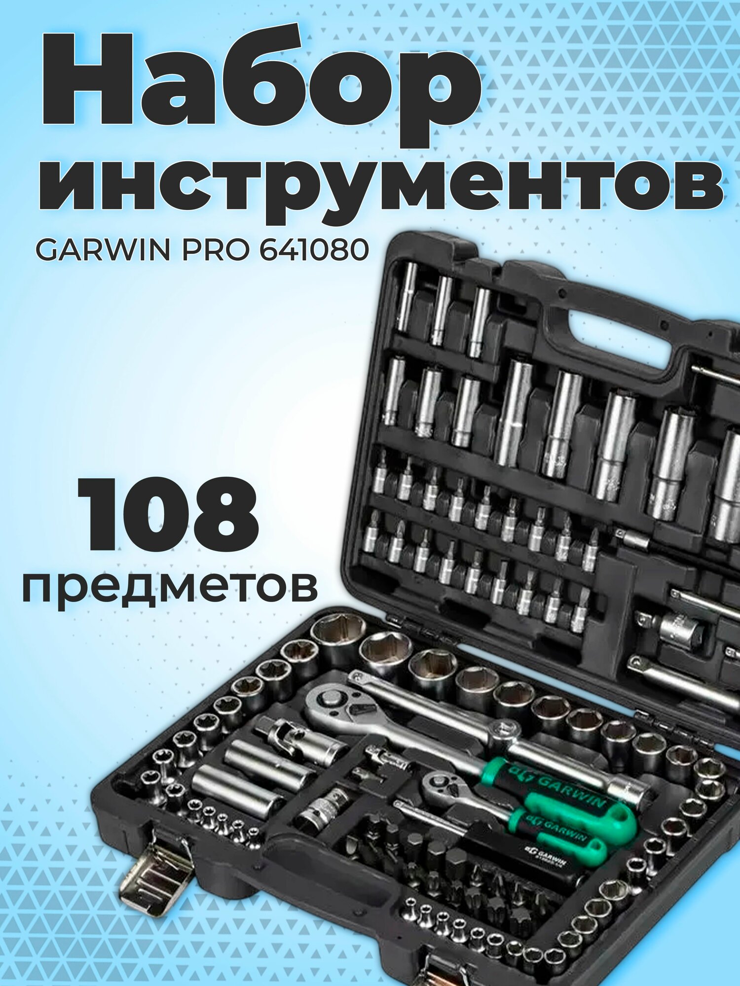 Набор инструментов 108 предметов GARWIN PRO 641080