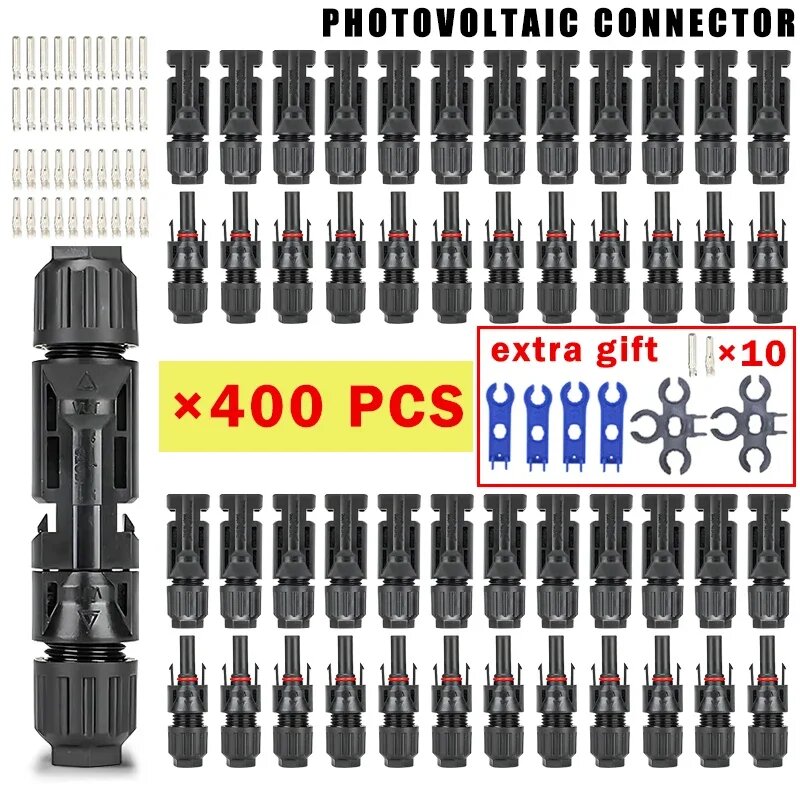 Солнечные разъемы MC4 1000V 30A, 400шт