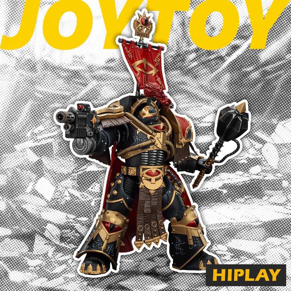 HIPLAY JOYTOY Warhammer The Horus Heresy Сыны Гора Legion Cataphractii Praetor with Combi-Melta and Power Maul JT02441 1/18