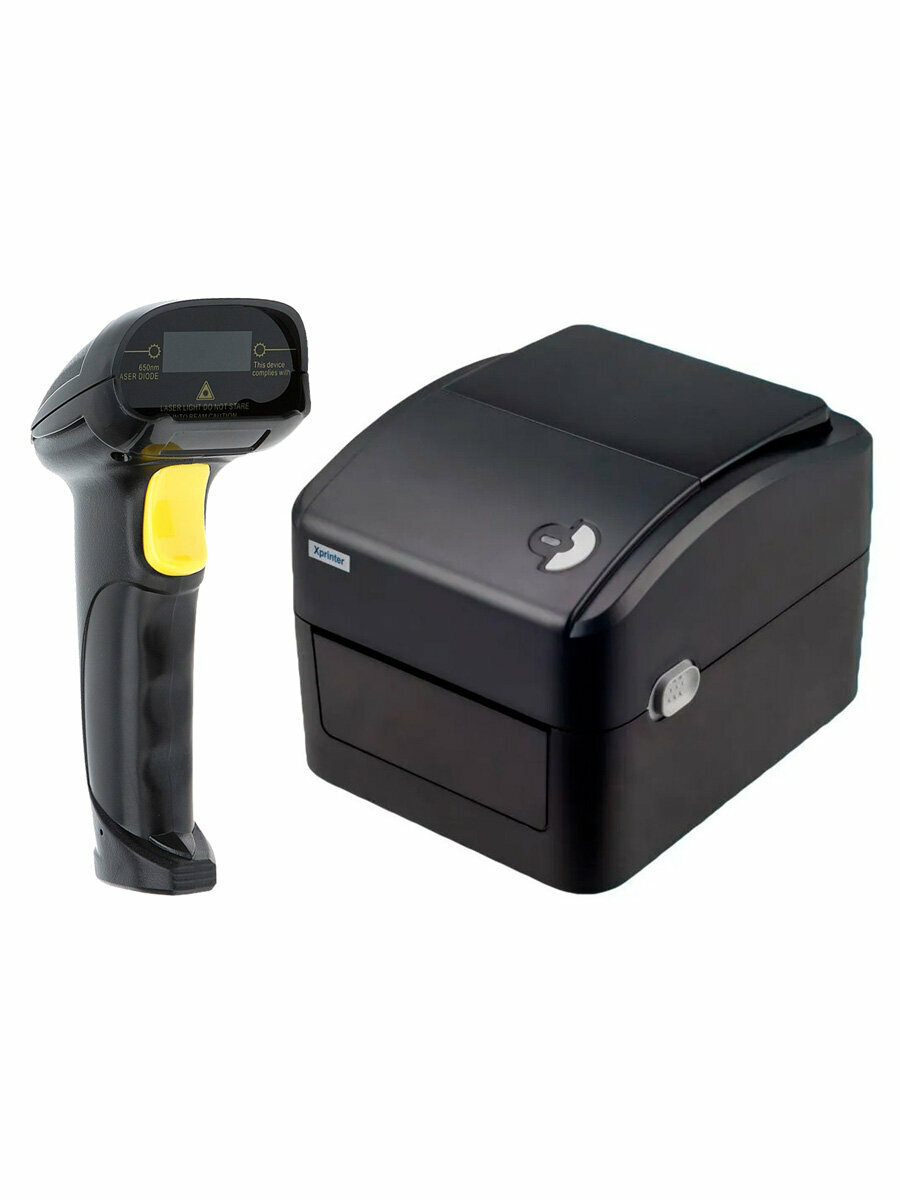 Комплект Xprinter XP-420B (USB, Wi-Fi) Черный + SUNTEK 2D WIRED BARCODE SCANNER (ST8200D)