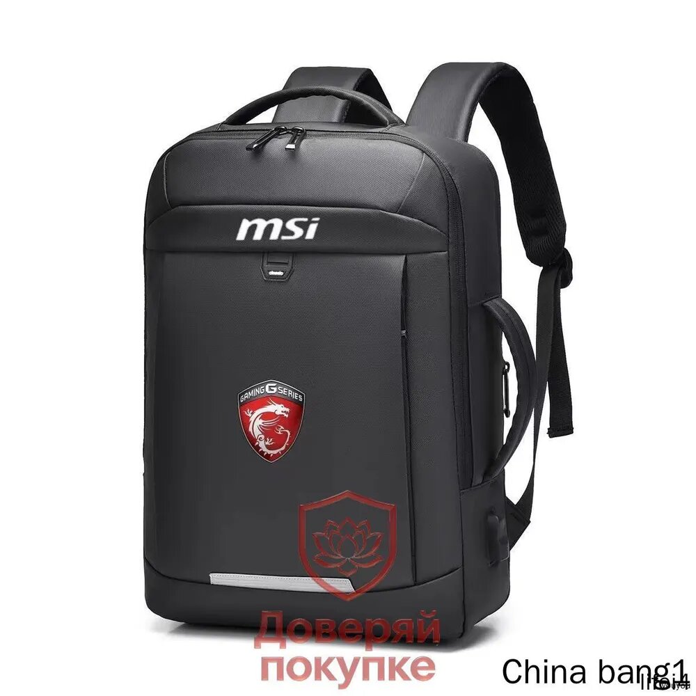 MSI/рюкзак для ноутбука большой емкости, подходящий для Blade Shadow, Titan GP6815.6-17.3 дюймов, может увеличить вместимость