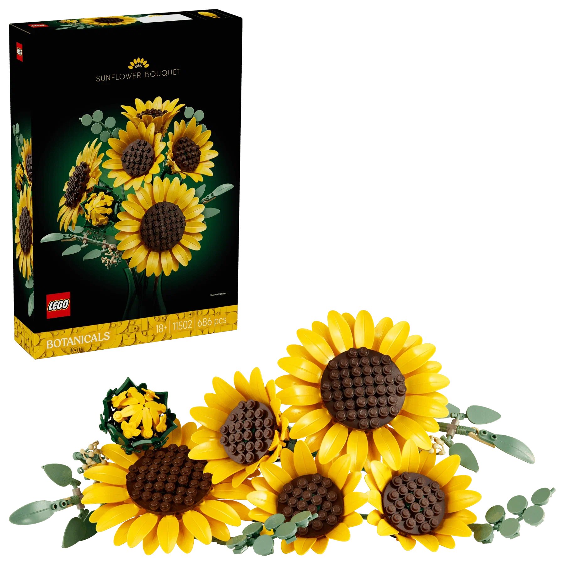 Конструктор LEGO Botanical Букет подсолнухов 11502, 686 деталей, от 18 лет
