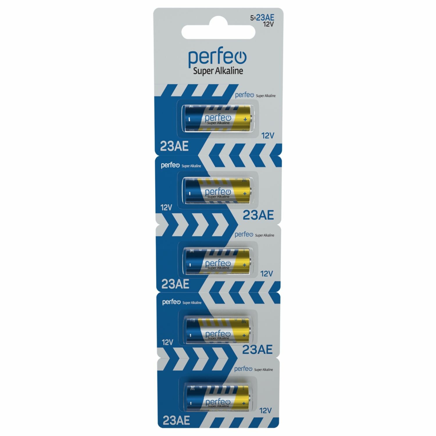 Батарейки Perfeo 23AE (23A, MN21, A23) Super Alkaline алкалиновые (щелочные), 5шт, 12V