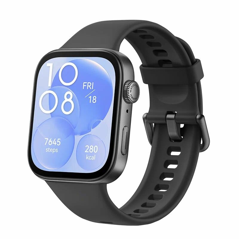 Смарт-часы HUAWEI Watch FIT 3 NFC, 43.2mm, Global, Поддержка русского языка, черное