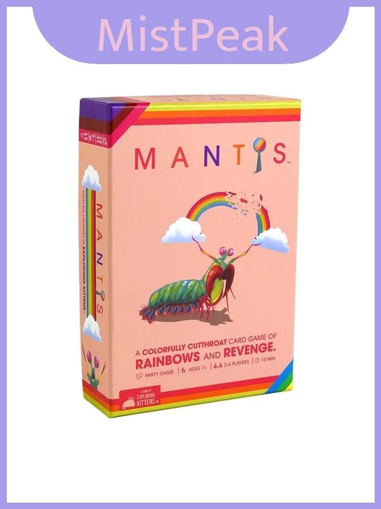 Карточная игра mantis explosive kitten mantis matching, для вечеринок и развлечений
