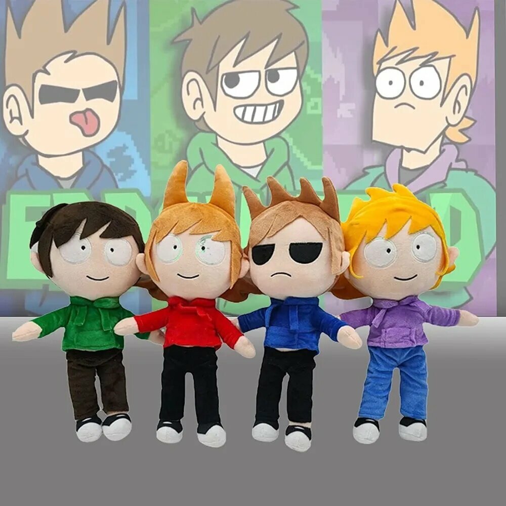 Плюшевые игрушки Eddsworld Matt Plushies Tord Plush Doll Tom Cartoon Charact 15 дюймов xiangjishop