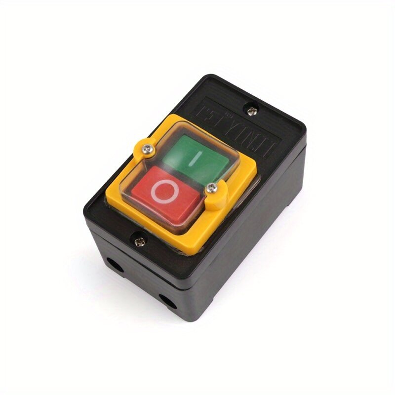 Кнопочный выключатель On-Off I/O Start Stop, 10A 230V AC, 1 шт.