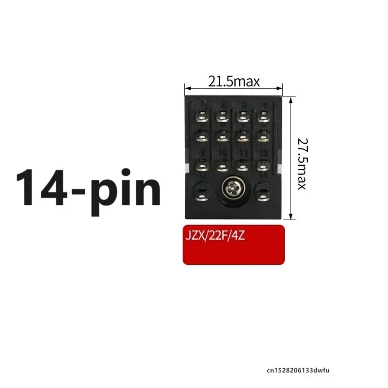 Реле CHNT JZX-22F(D)/2Z 3Z 4Z JQX-13F(D) /2Z 5A 14-PIN , no base, AC 380V