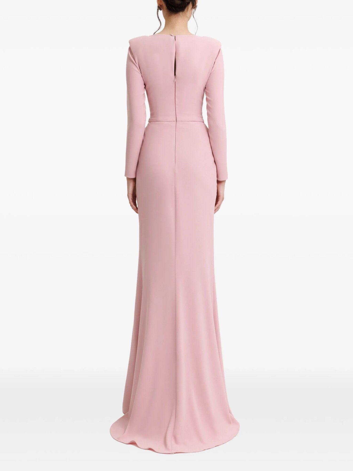 Платье Gemy Maalouf Structured-shoulders maxi dress, размер 6, коралловый/розовый — фото 1