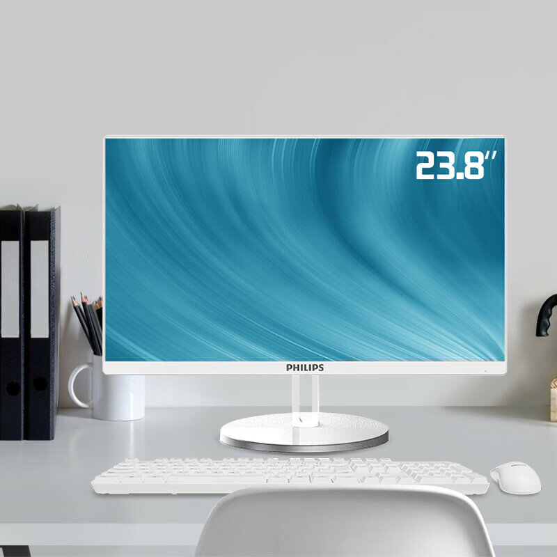 PHILIPS S9 Все-в-Одном Настольный Компьютер 23.8 дюйма для Офиса с i5-12450H 16GB ОЗУ 512GB SSD Гарантия 3 года