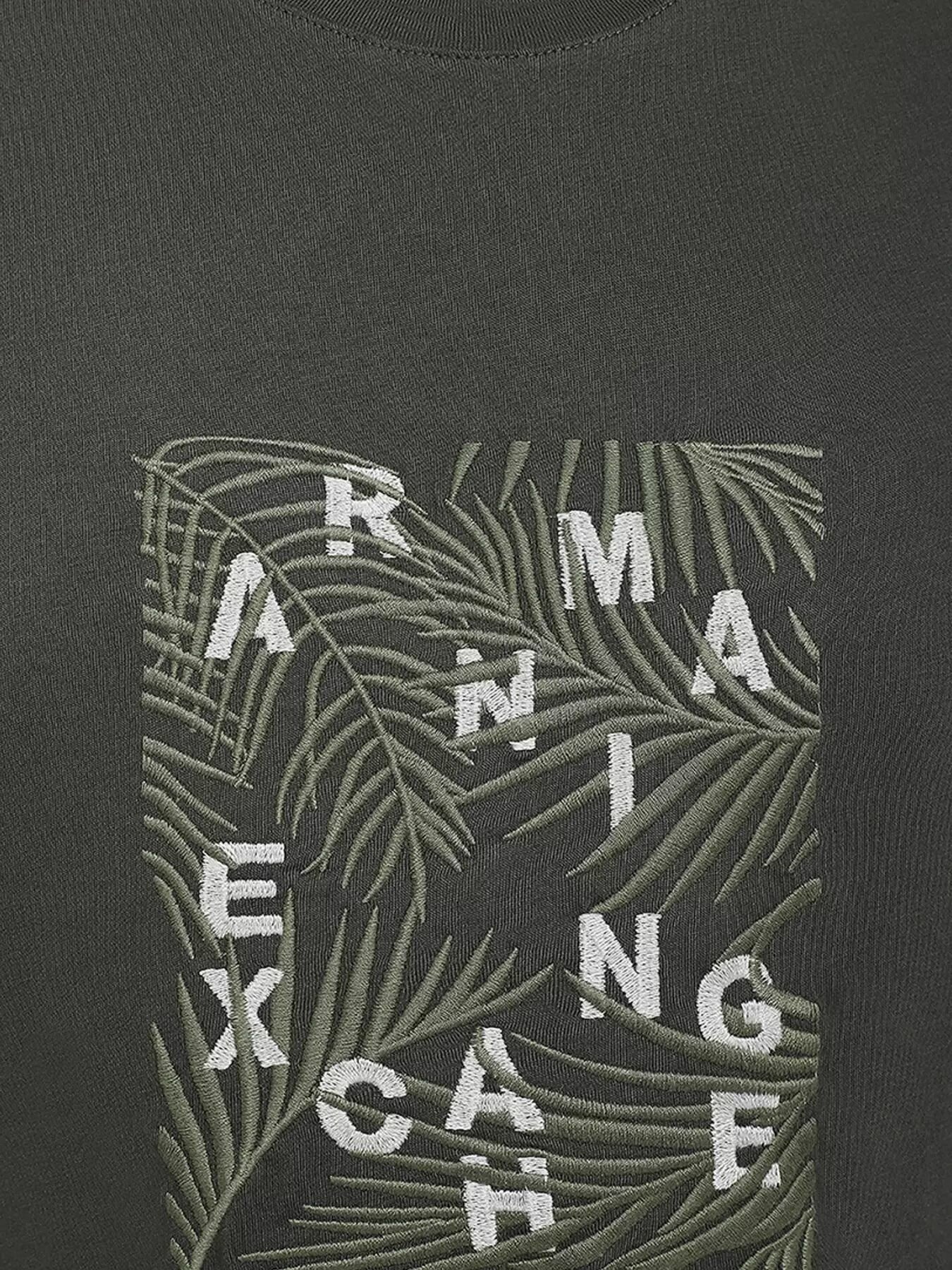 Футболка Armani Exchange, размер XXL, хаки — фото 1