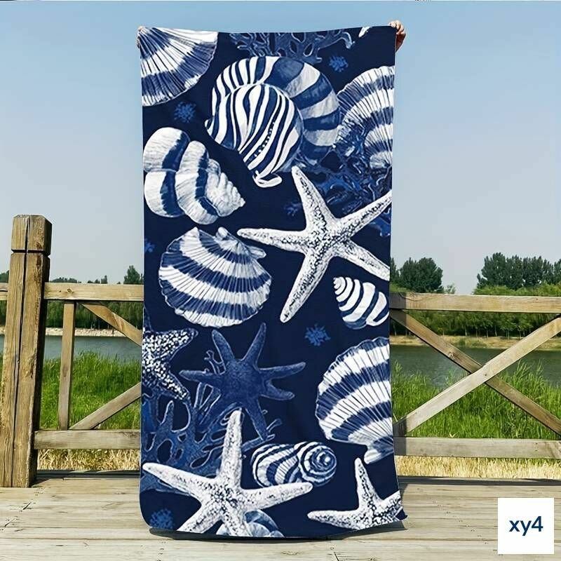 Пляжное полотенце, полиэфирное волокно, оранжевый