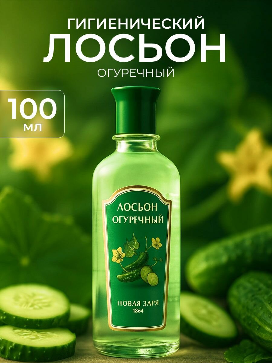 Новая заря Лосьон Огуречный 100мл