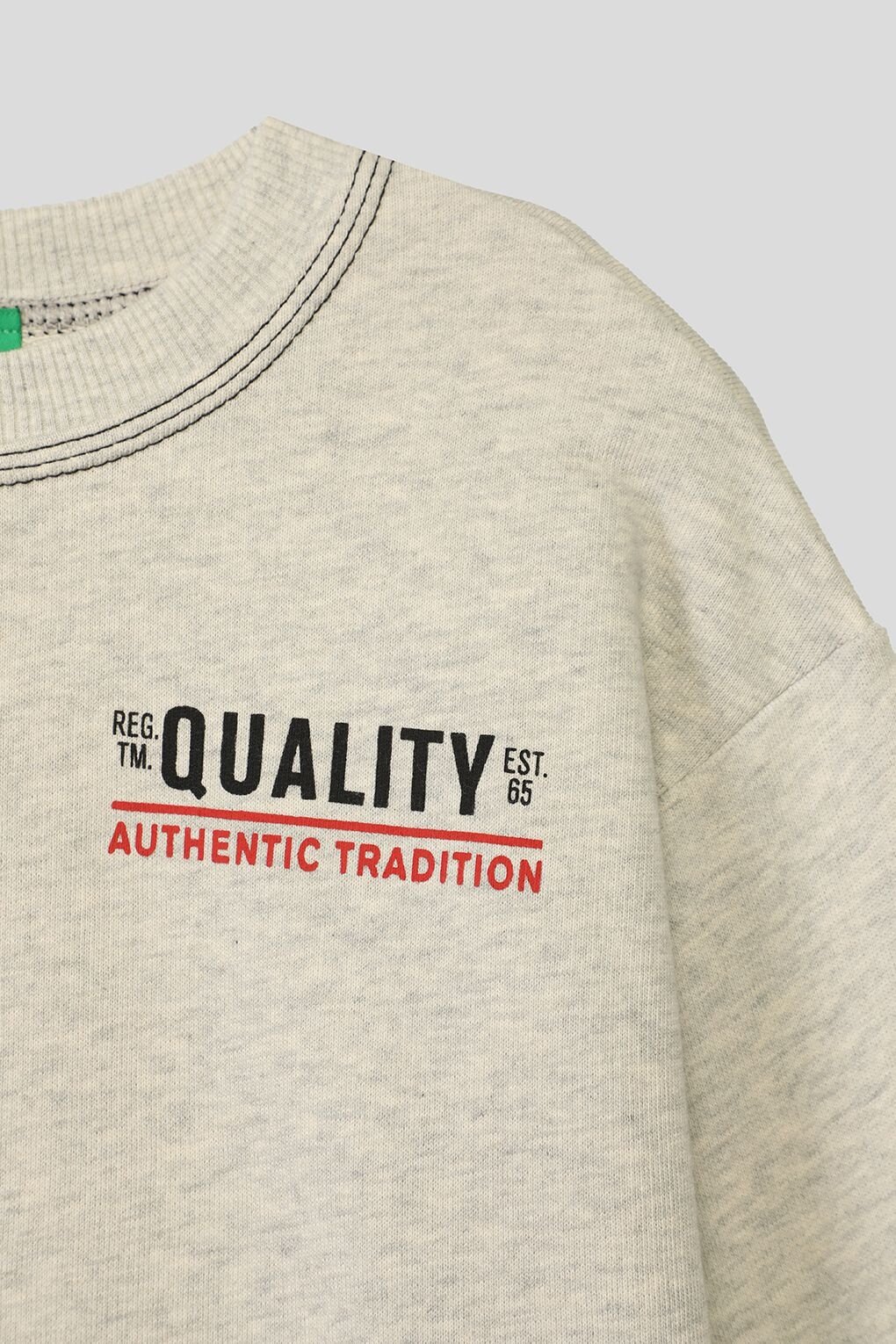 Толстовка UNITED COLORS OF BENETTON, размер 122, серый — фото 1