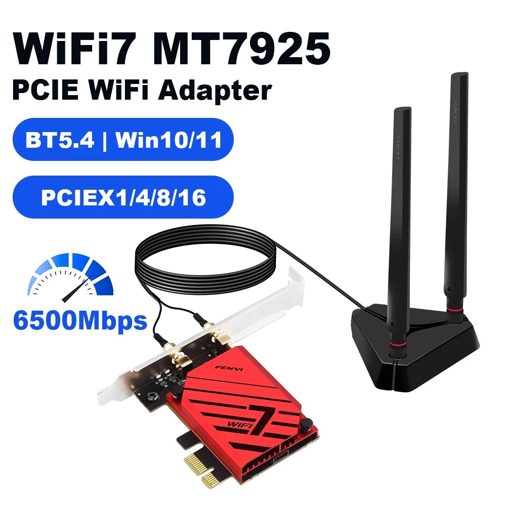 Fenvi WiFi 7 MT7925 WiFi-адаптер для ПК