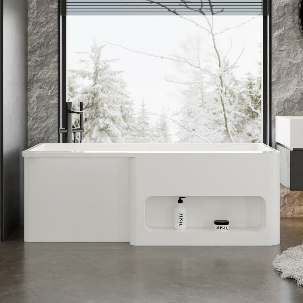 Акриловая ванна Abber 169х81 AB9506 цвет Белый