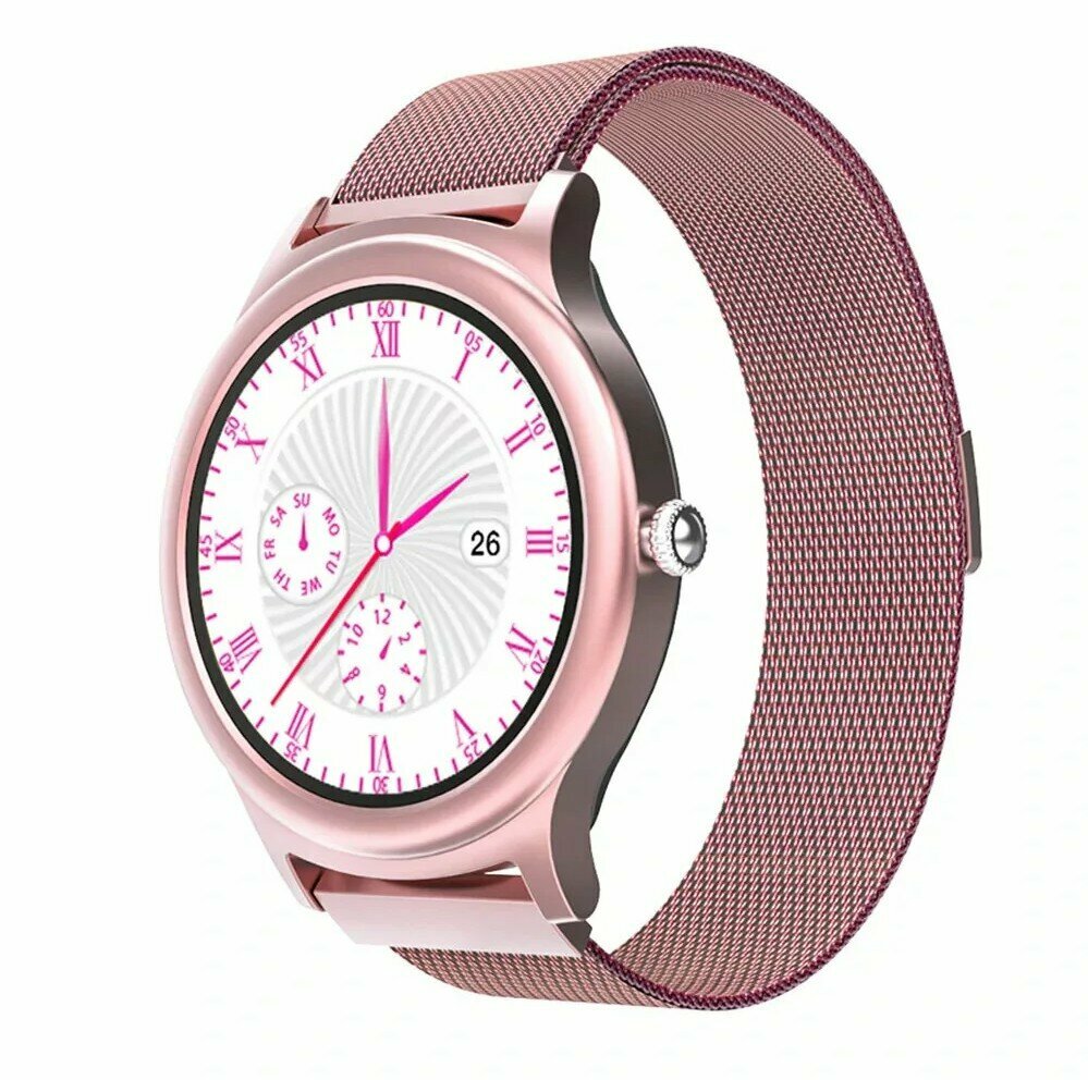 Смарт часы BlitzWolf BW-AH1 Smart Watch Female Pink , Пульс, Кислород, Уведомления, Сообщения, Гарантия 6 мес