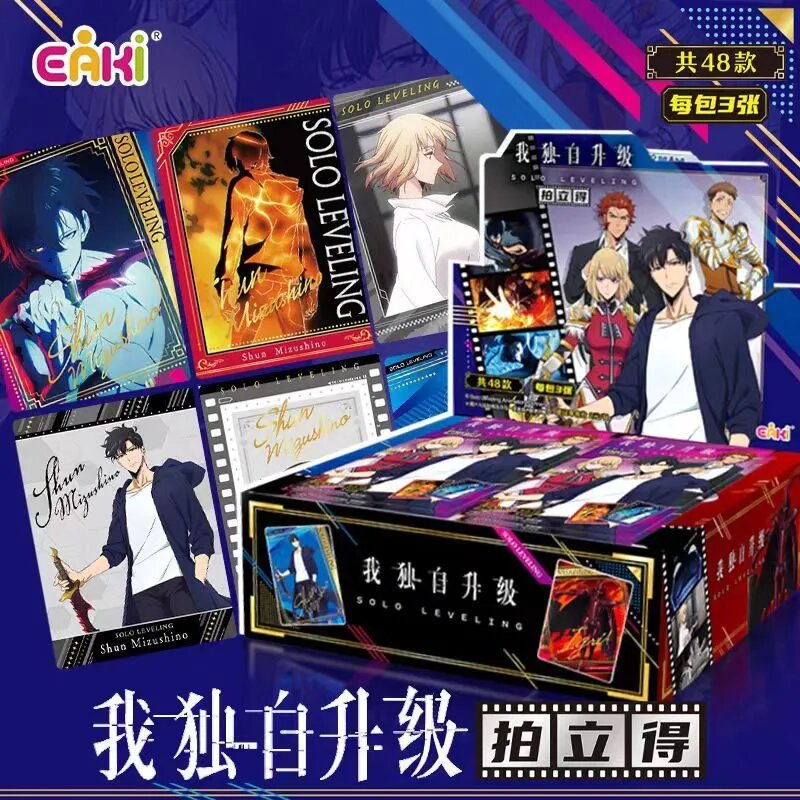 Одиночное прокачивание коллекционные аниме карточки /Solo Leveling anime cards collectibles 5 packaging