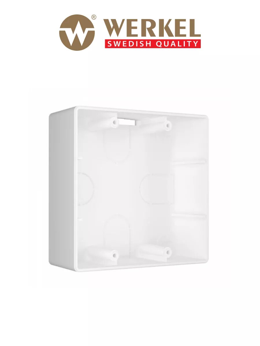 Коробка накладного монтажа для силовой розетки Werkel W1199201, цвет белый