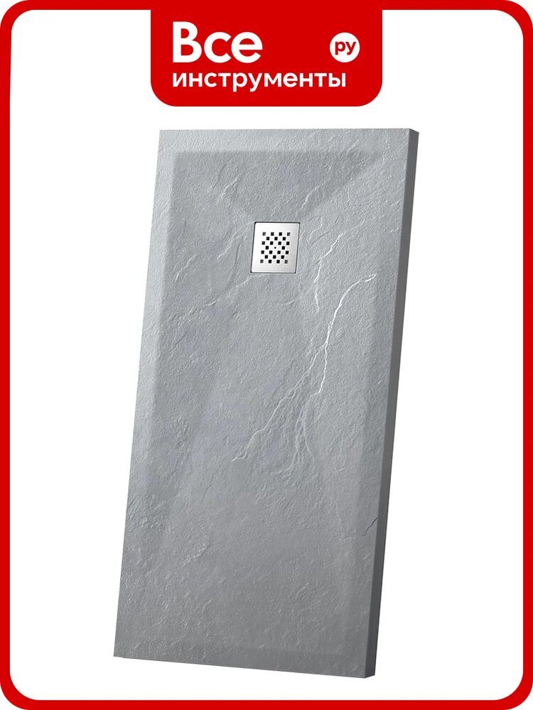 Поддон для душа VINCEA из искусственного камня, 1000x900x25, серый VST-4SR9010G
