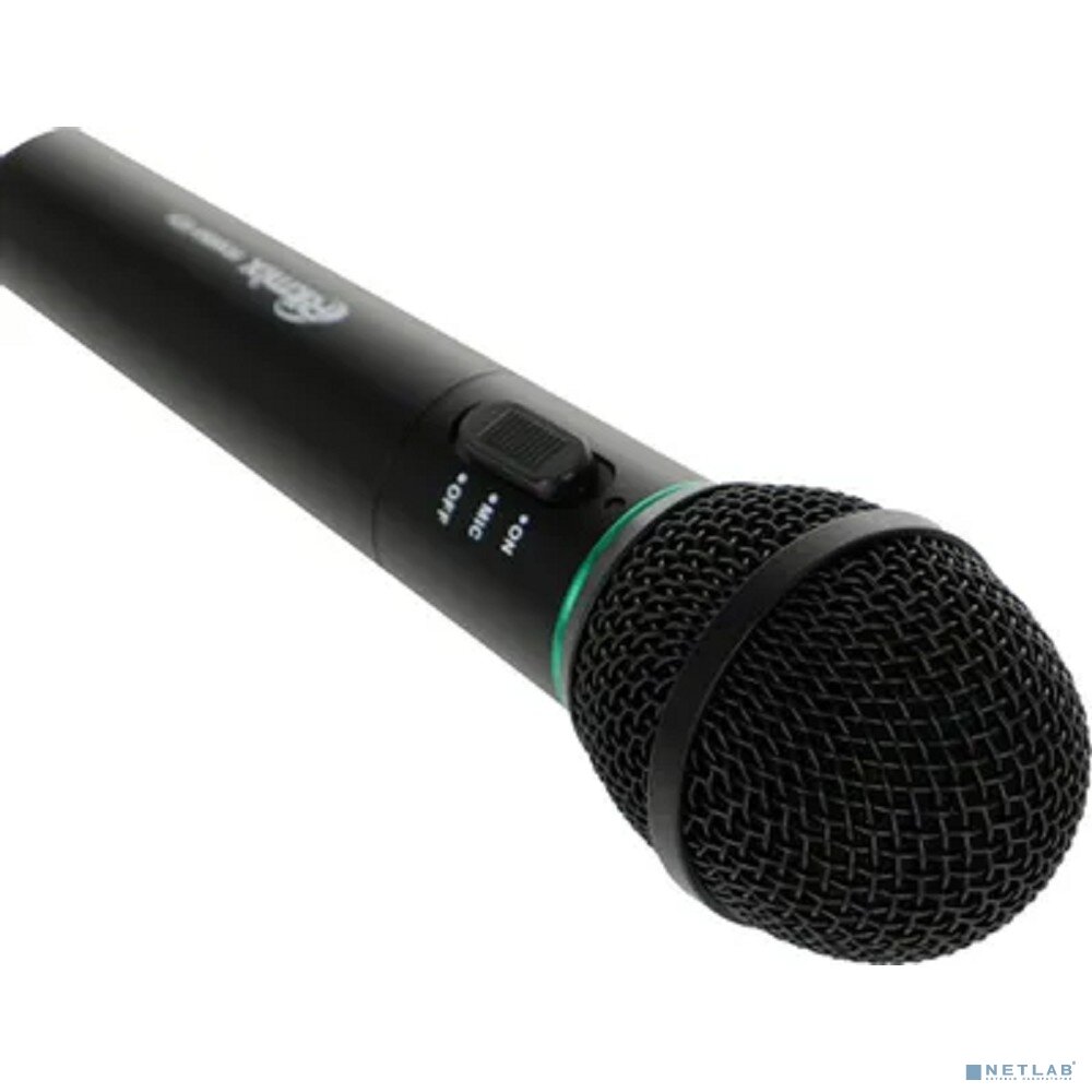 RITMIX RWM-101 black { 85 дБ, максимальная девиация: ± 30 КГц, переключатель вкл./выкл, 3 pin XLR - Jack 6.3 mm, 3 м, питание микрофона: 1,5 В (постоянный ток DC, батарейки АА)}