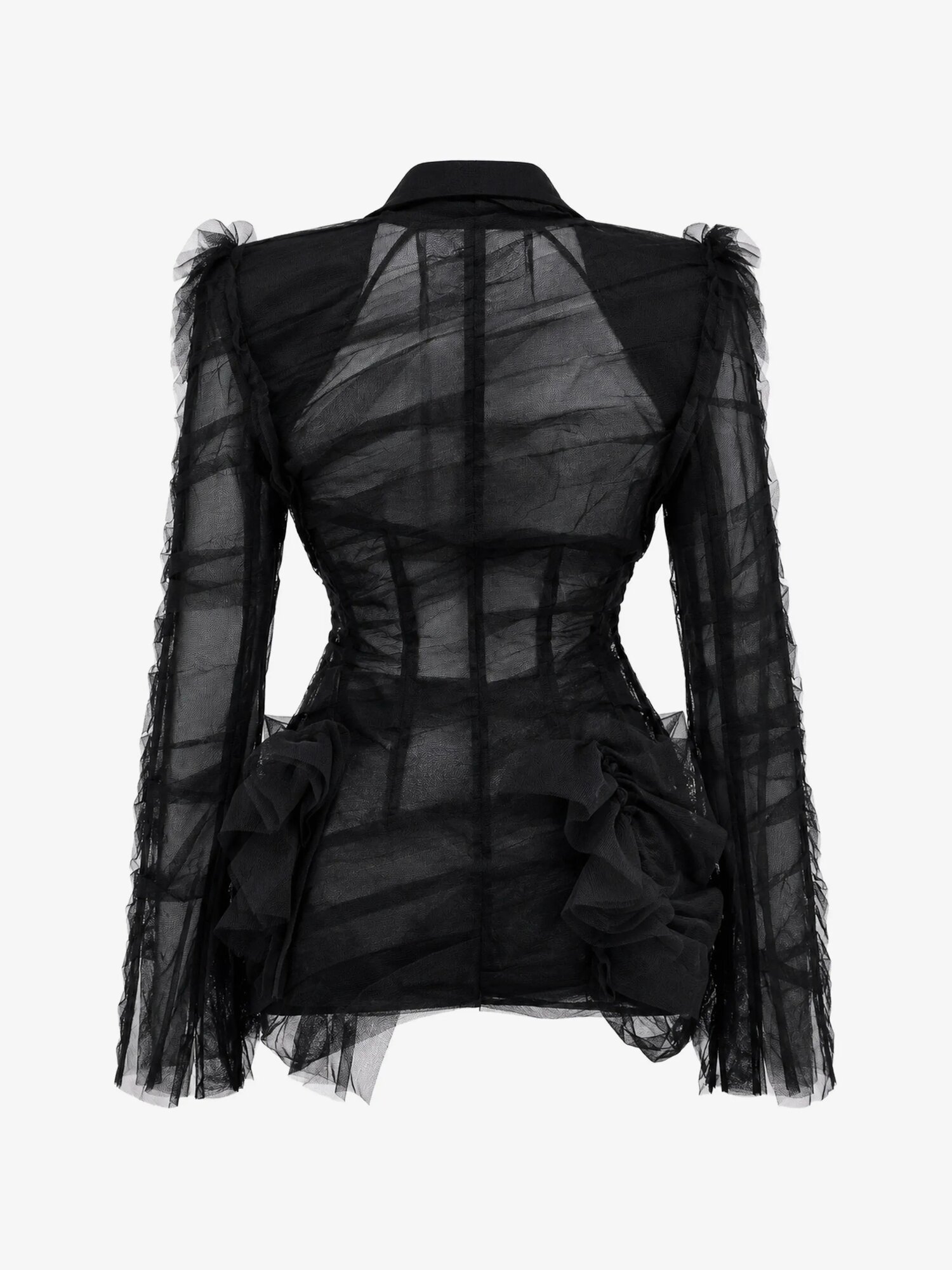 Куртка Matieres Fecales Ruffled-detail jacket, размер 40 — фото 1