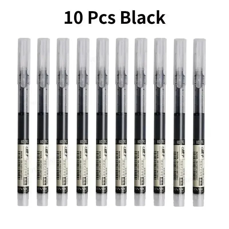 Гелевые ручки Kawaii пластиковые набор из 10 штук 10pcs Black