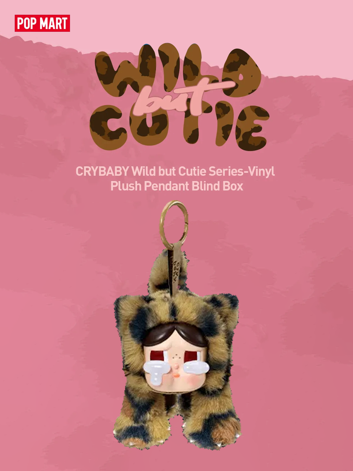 Коллекционная фигурка Слепая коробка POP MART CRYBABY Wild but Cutie Series Vinyl Plush Pendant-Wild Cutie