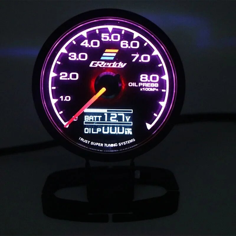 Датчик GReddy 62 мм Давление масла, 7 цветов