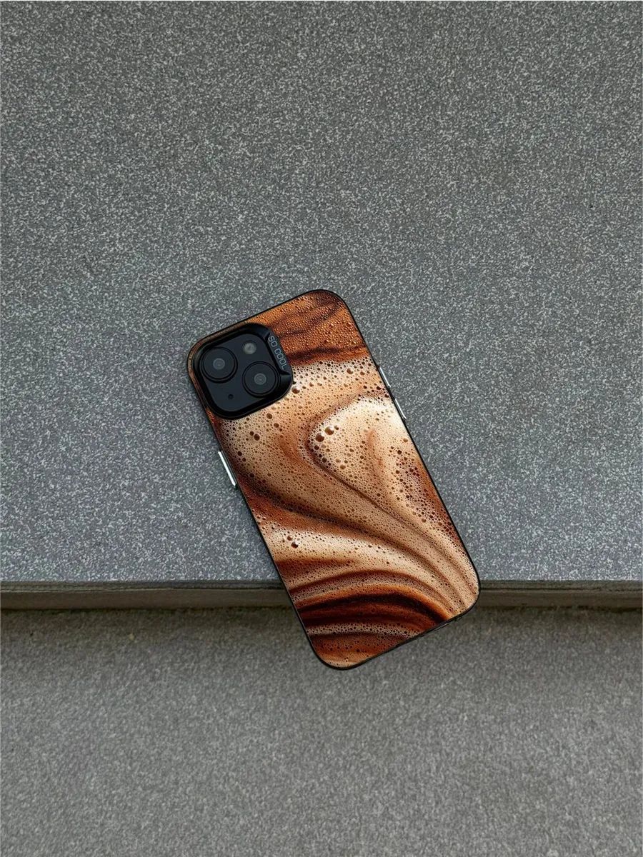 Чехол на Iphone 15 Plus кофе — фото 1