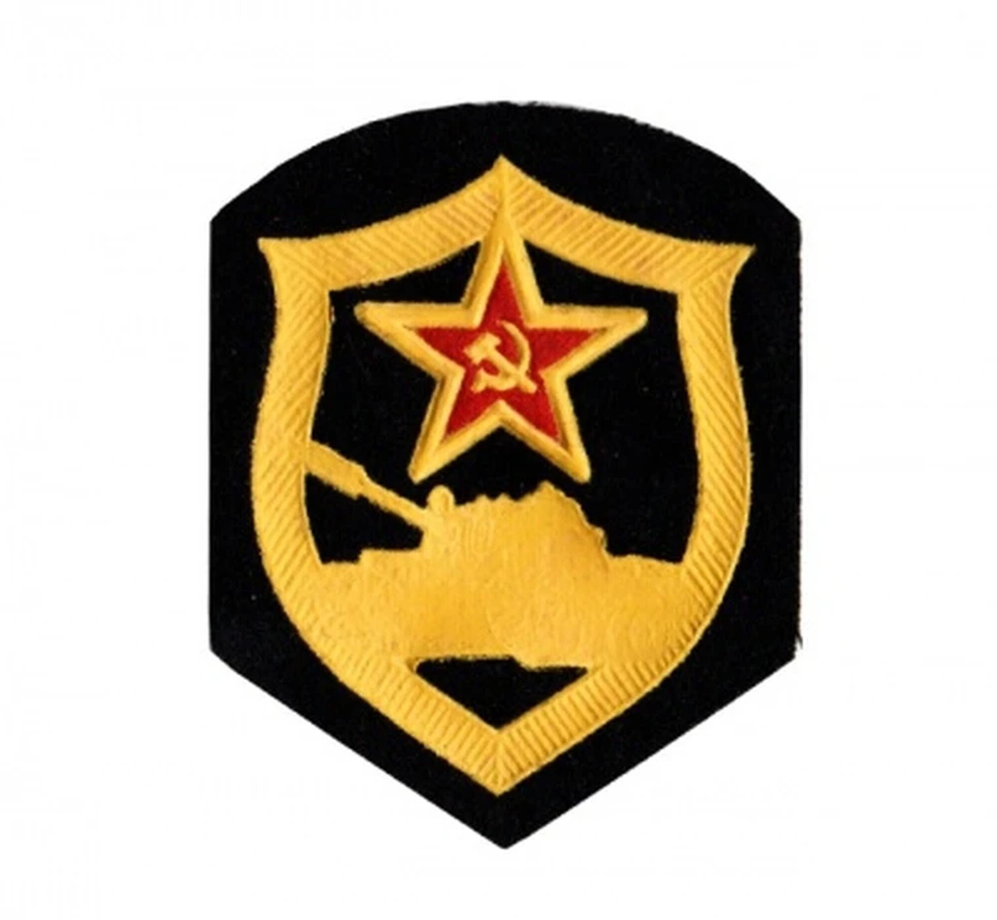 Шеврон Танковые войска СССР, нашивка нарукавная, военная форма нашивки