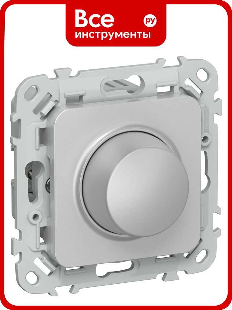 Светорегулятор проходной IEK FLITE TRIAC 550Вт СС26-5-12-ФлА алюминий FI-D23-0550-P-K47