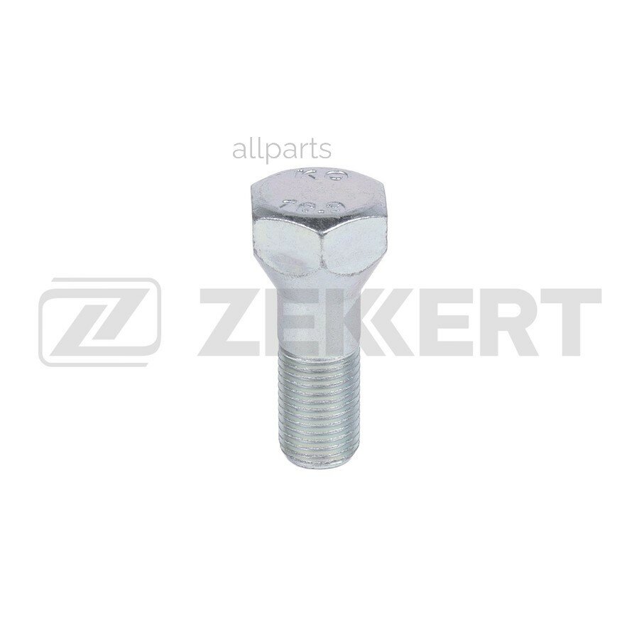 ZEKKERT BE-4007 Болт колесный конус M12 x 1 25 L=42 ключ 19 Цинк