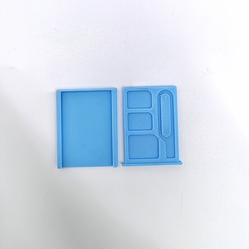 Бокс для хранения SIM-карт, компактный ударопрочный держатель с 3D-печатью и слотом для инструмента извлечения, синий, 1 шт.