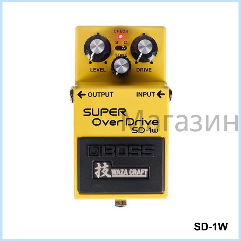 Эффект Waza Super Overdrive для электрогитары Boss SD 1W