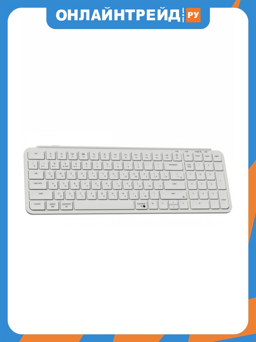 Клавиатура Keychron B2 Pro беспроводная ультратонкая, 98 клавиш, ножничные переключатели, цвет Ivory White