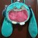 Рюкзак Hatsune Miku Kawaii cartoon backpack, хлопковый сатин, размер 40x35 см, д...