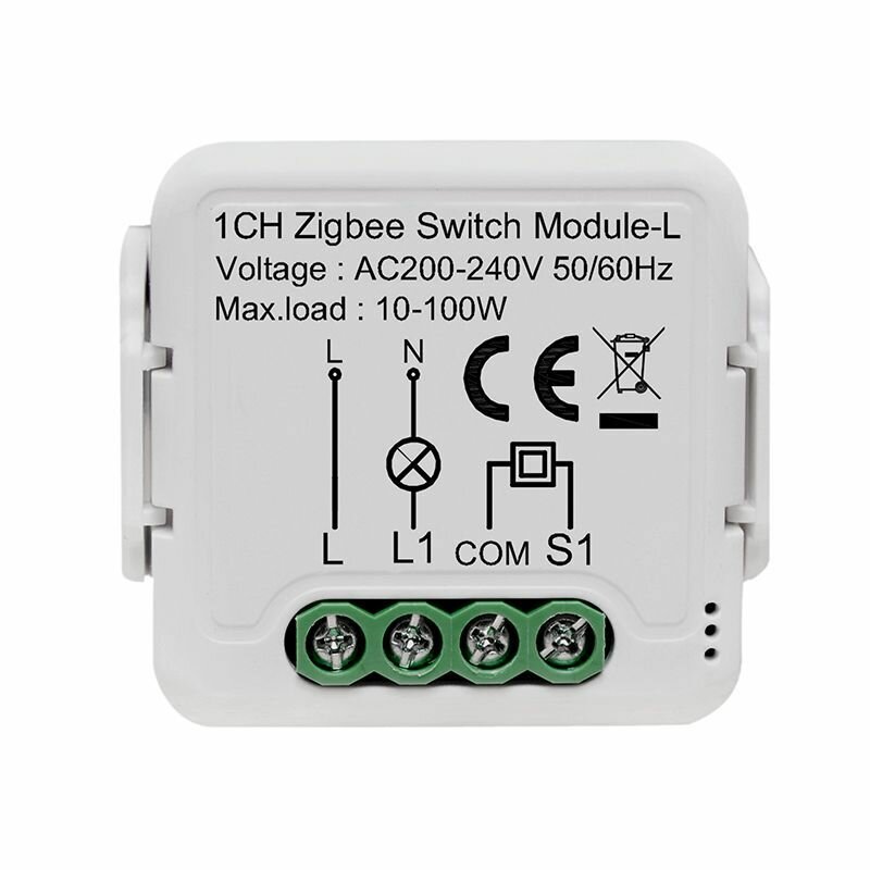 Умное Выключатели реле с ZigBee, без нейтрали, Яндекс Алисой, Марусей, Google Home