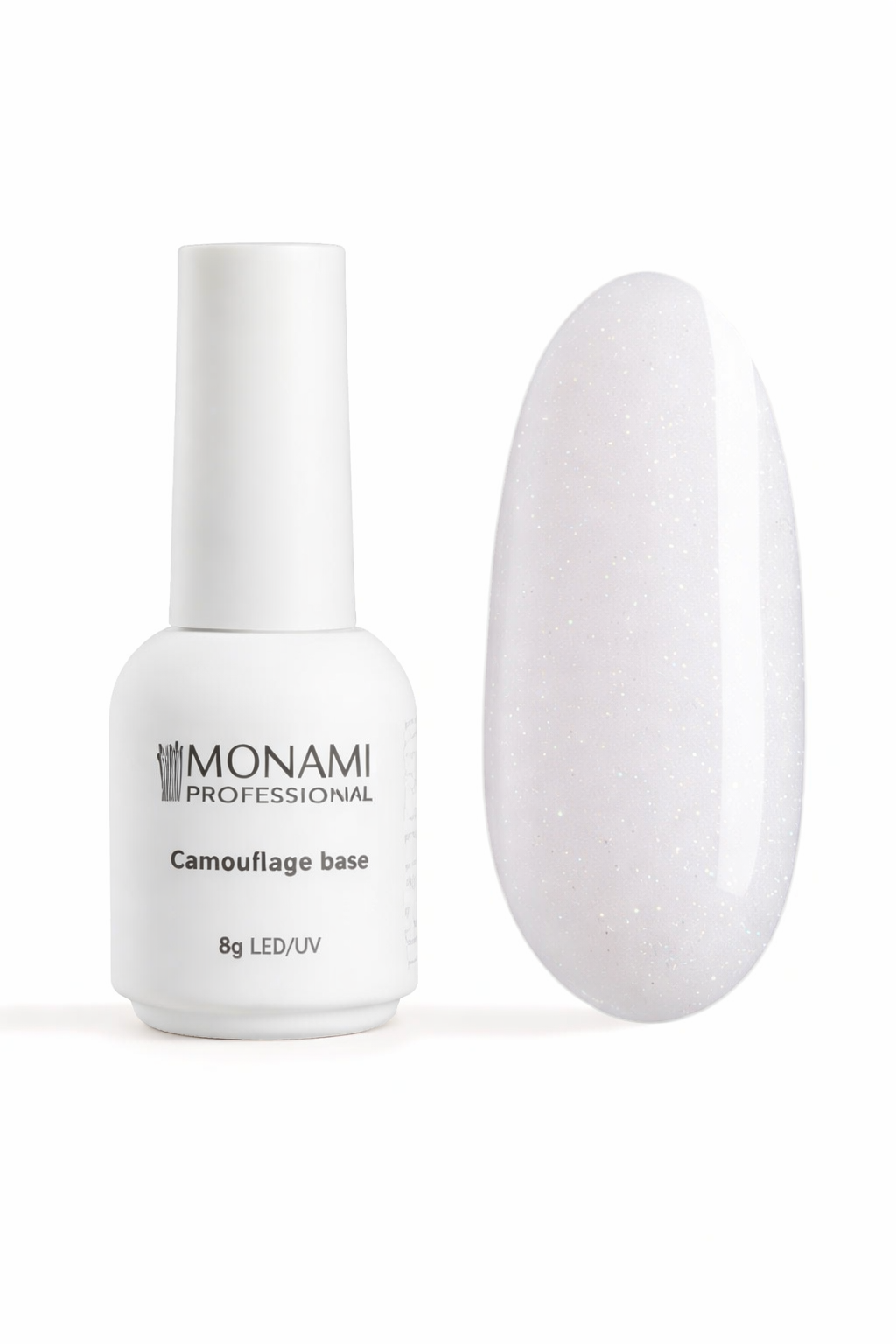 Базовое покрытие Monami "Bloom Shine", камуфлирующее, для маникюра, LED/UV-полимеризация