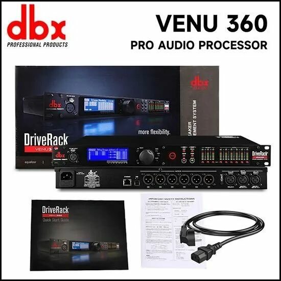 DBX DriveRack VENU 360 Спикер процессор аудиоэффекты Процессор цифровых эффектов 3 входа 6 выходов