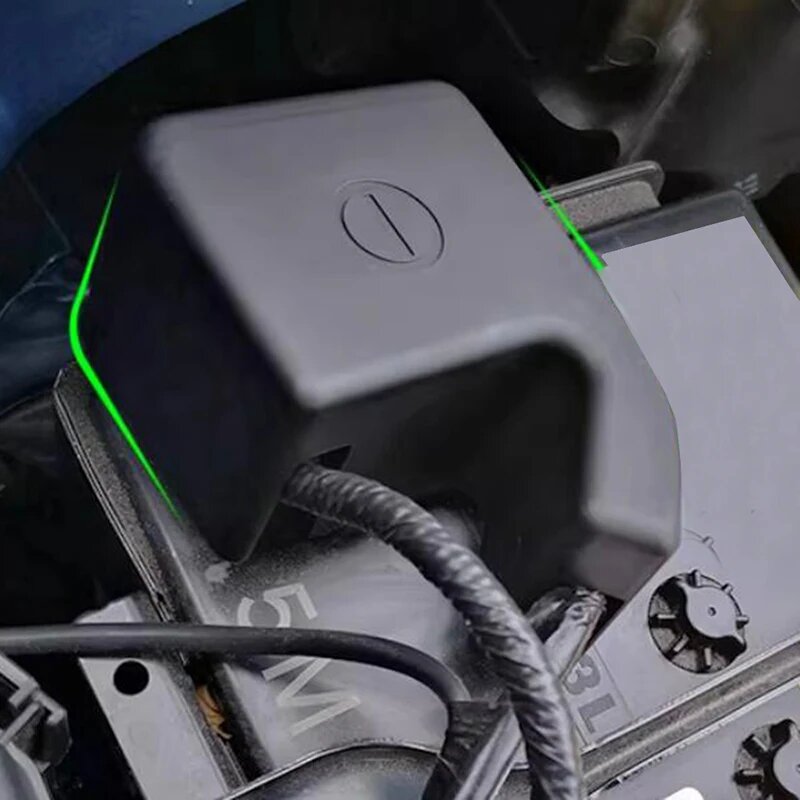 Для Subaru Forester SK 2019-2025 черный аккумуляторный чехол Power Cathode отрицательный электрод колпачок для столба защитная крышка автомобильные аксессуары