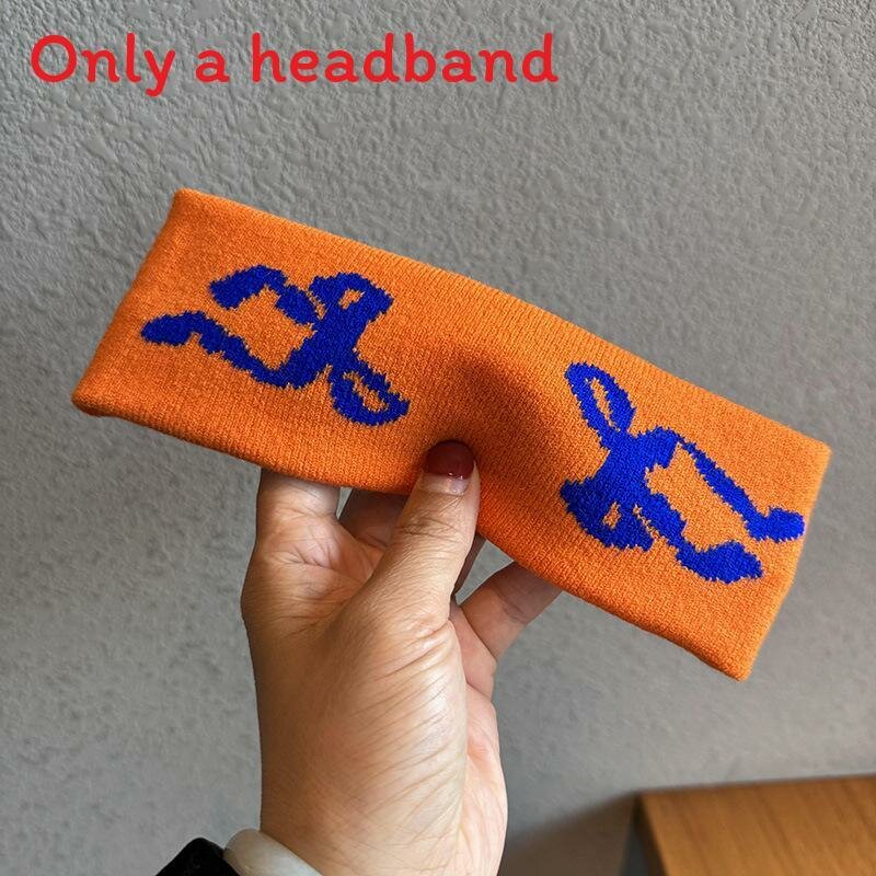 Летняя модная повязка на голову с бантами бабочками для женщин мужчин унисекс аксессуар для волос оранжевый