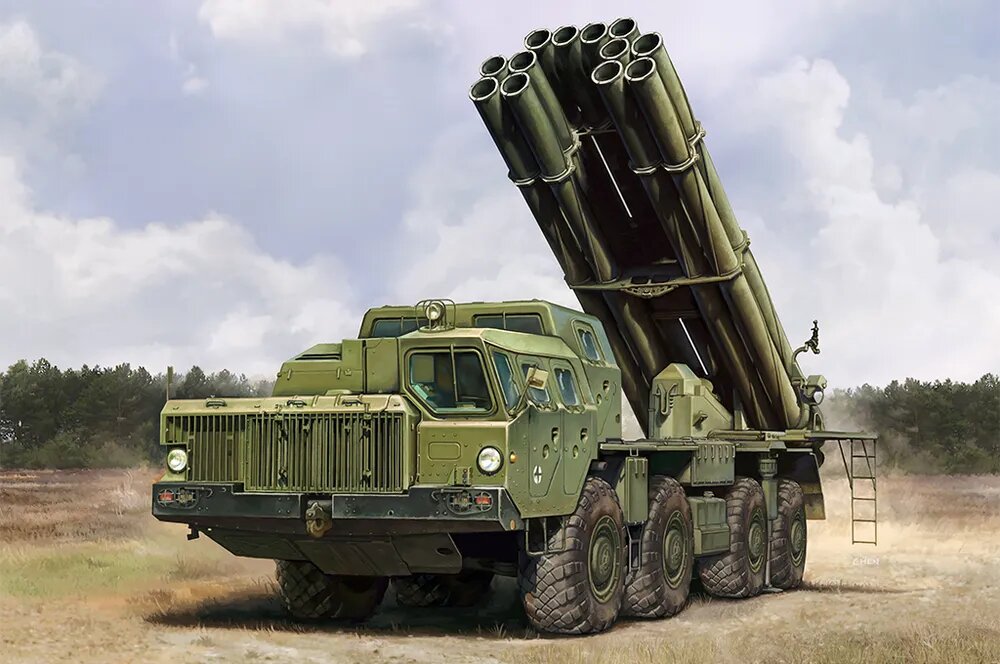 HobbyBoss 8294 0 1/72 Российская 300-мм многозарядная ракетная установка 9А52-2 Торнадо-М