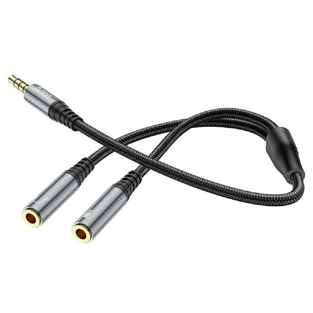 Аудио кабель переходник HOCO HOCO UPA21 Jack 3.5 mm (male) - Jack 3.5 mm (female)